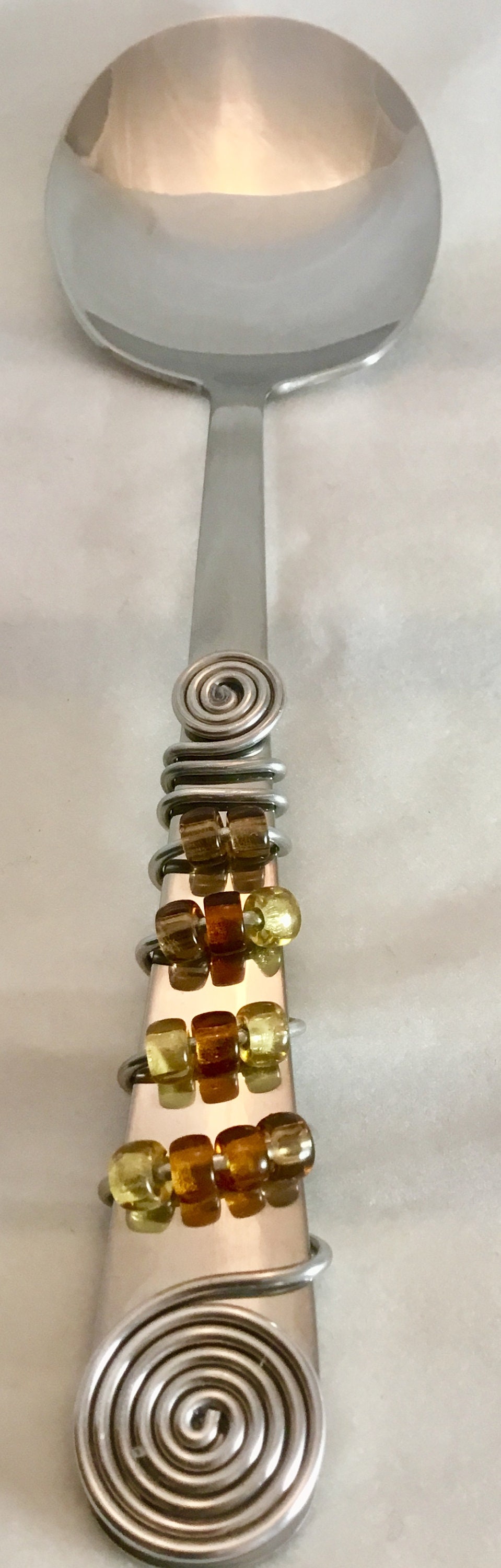 Serving Spoons- Beaded and Wired (1) - Etsy