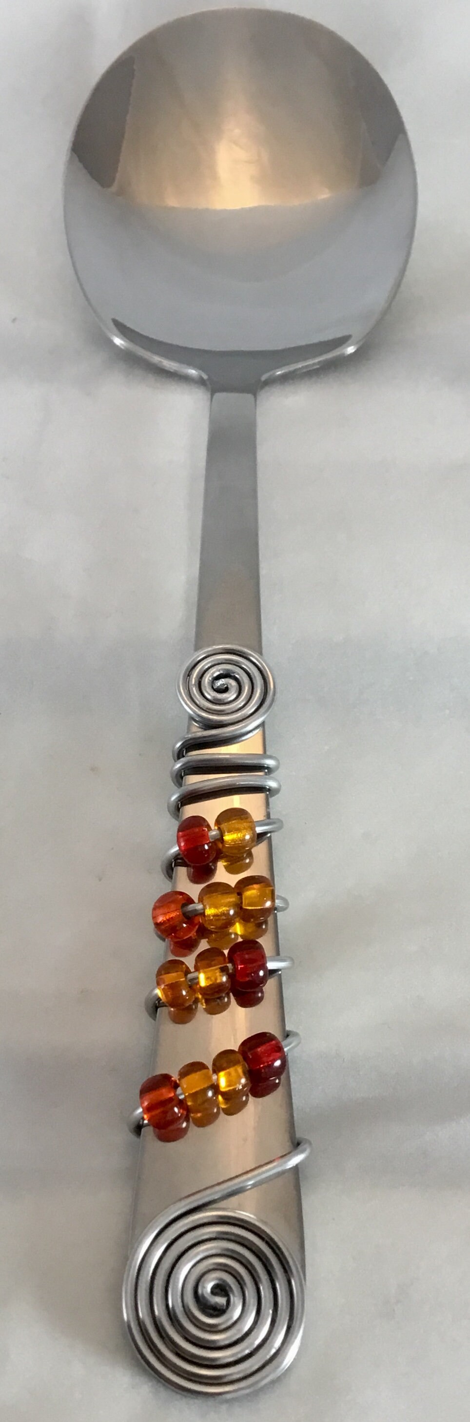Serving Spoons- Beaded and Wired (1) - Etsy