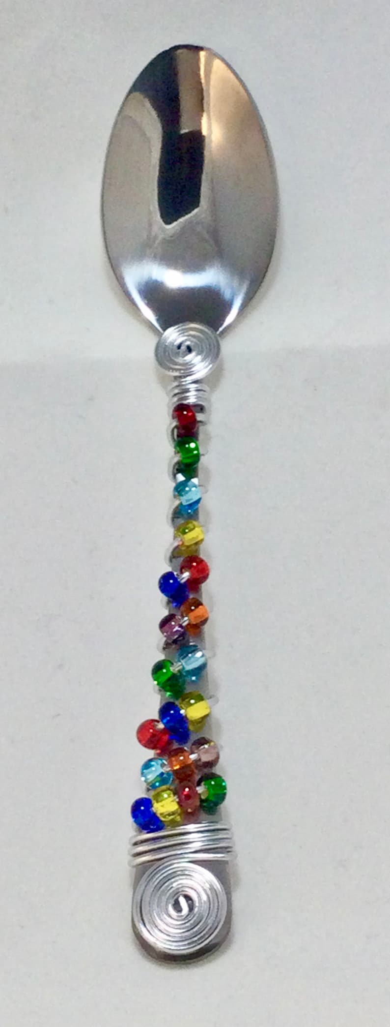 Cocktail Spoon- Beaded & Wired (1) - Etsy