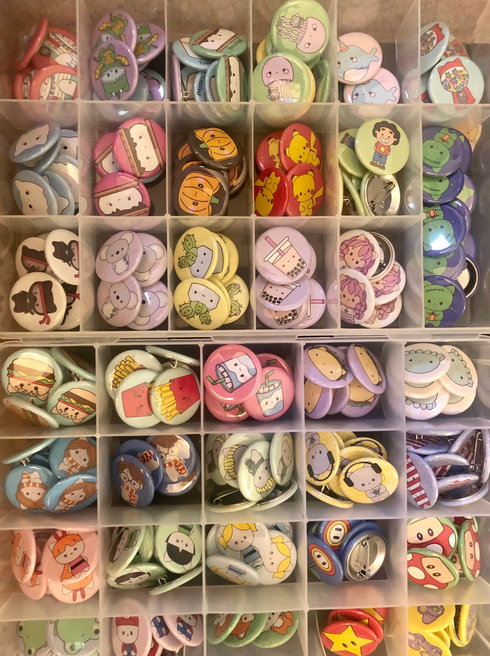 Cute Button Pin Pack - Etsy