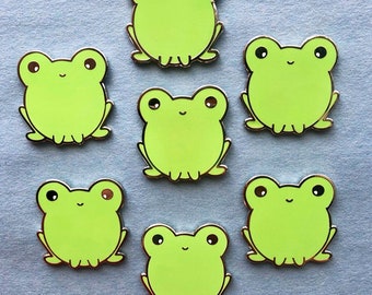 Kiwi Fruit Frog Enamel Pin - Etsy