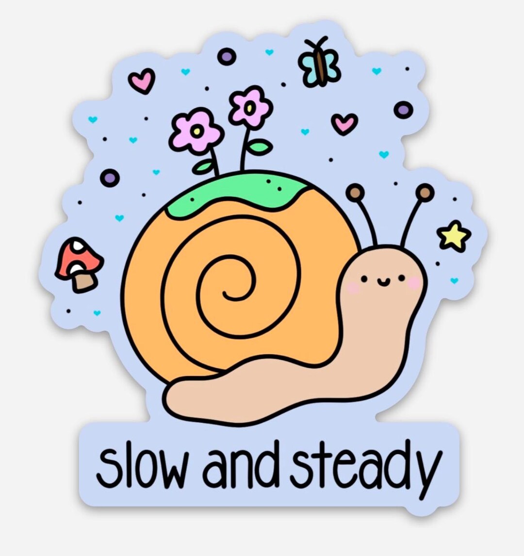 Cute Snail Sticker - Etsy
