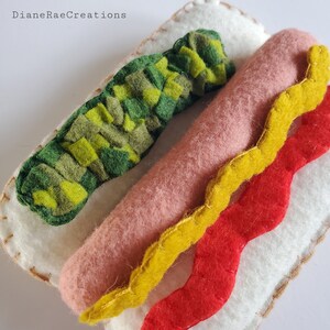 Hot Dog Set, Felt Food, Pretend Play - Etsy