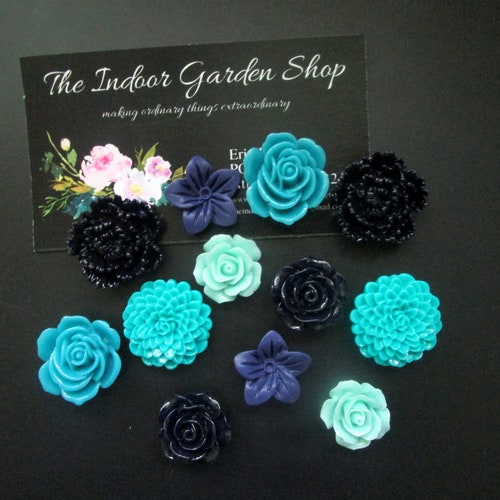 Pretty Fridge Magnets 12 Flower Magnets Cute Office Supply - Etsy Denmark