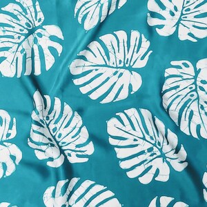 Monstera Leaf Print Scarf, Batik Silk Scarf, St Patty's Gift, Silk ...