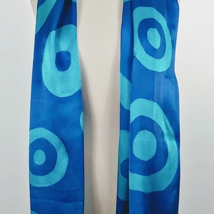 Blue Color Scarves, Sky Blue Scarf, Silk Scarves, Batik Fabrics, Batik ...