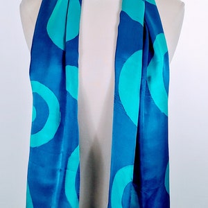 Blue Color Scarves, Sky Blue Scarf, Silk Scarves, Batik Fabrics, Batik ...