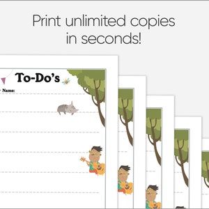 Printable to Do List for Kids | Simple Kids School and Activity Planner ...