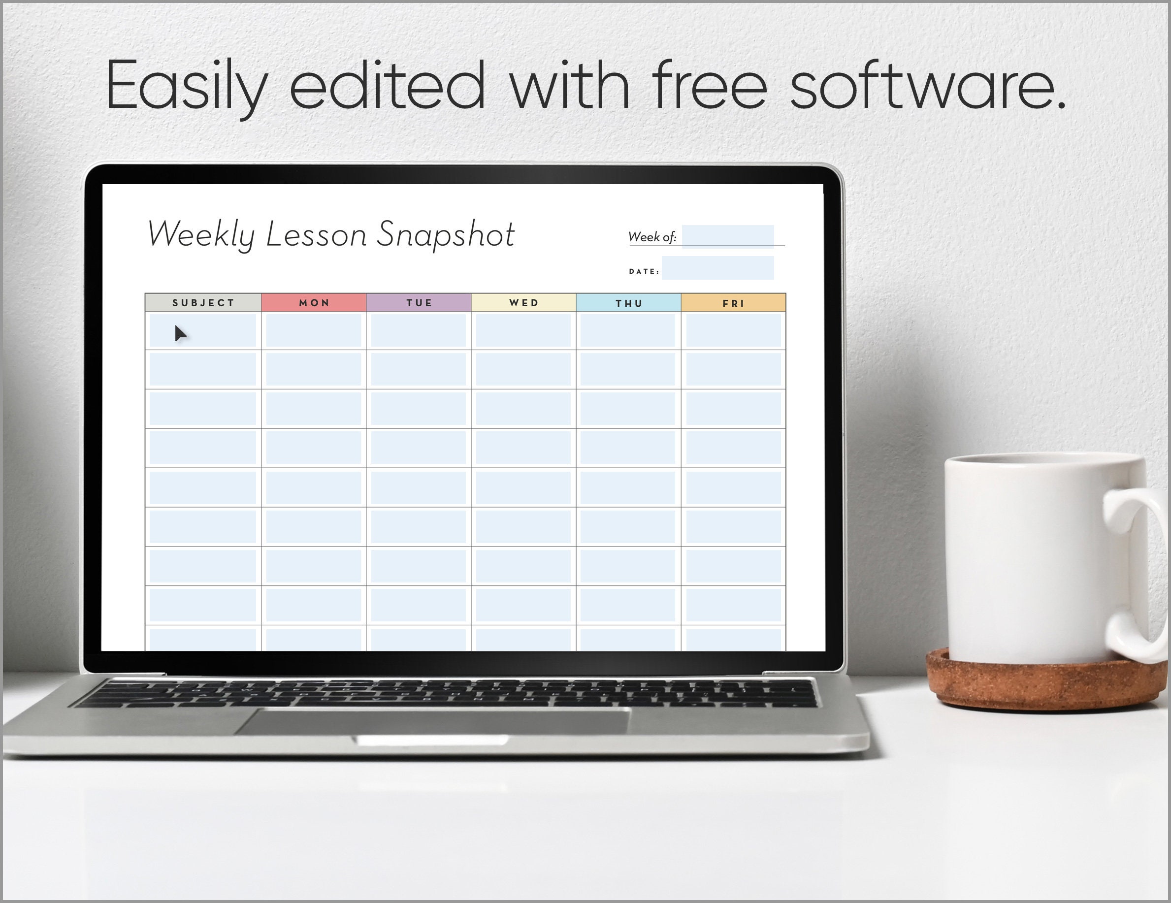 Editable Lesson Plan Templates, Printable Lesson Plans, Homeschool ...