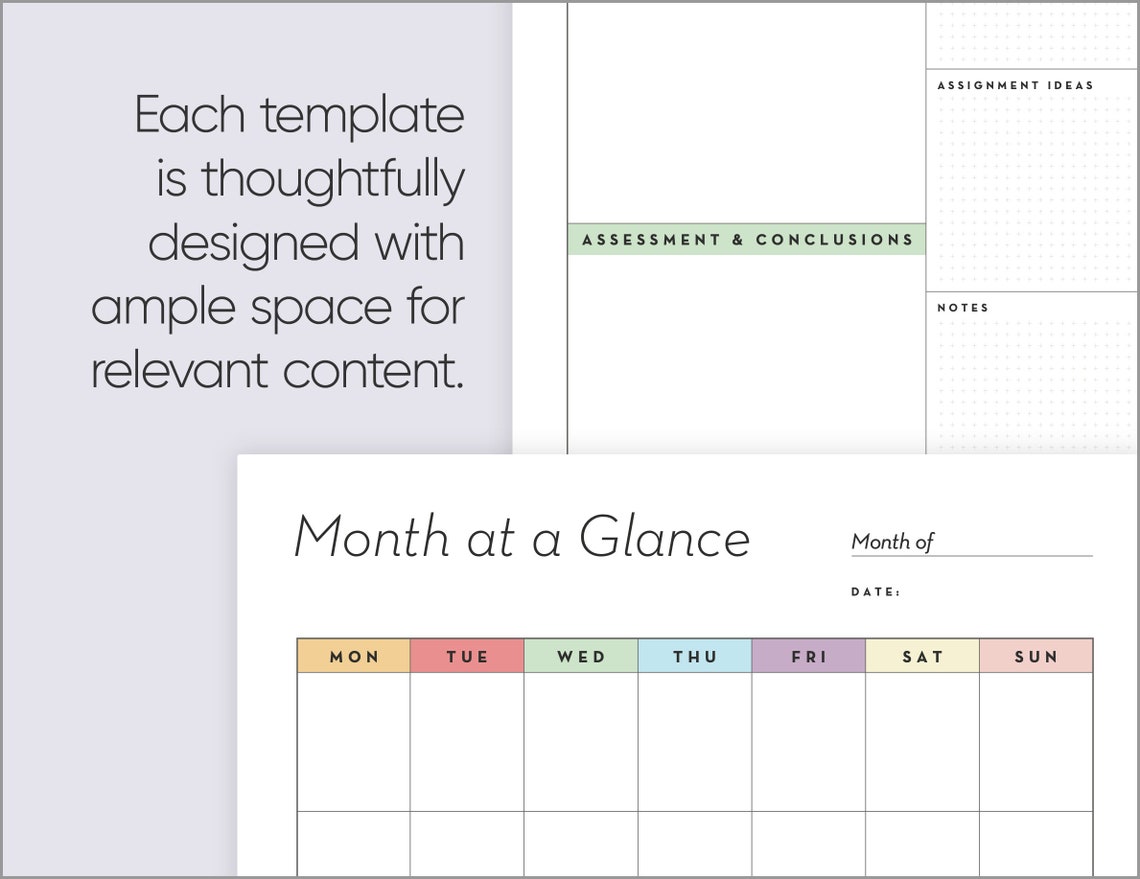 Editable Lesson Plan Templates, Printable Lesson Plans, Homeschool ...