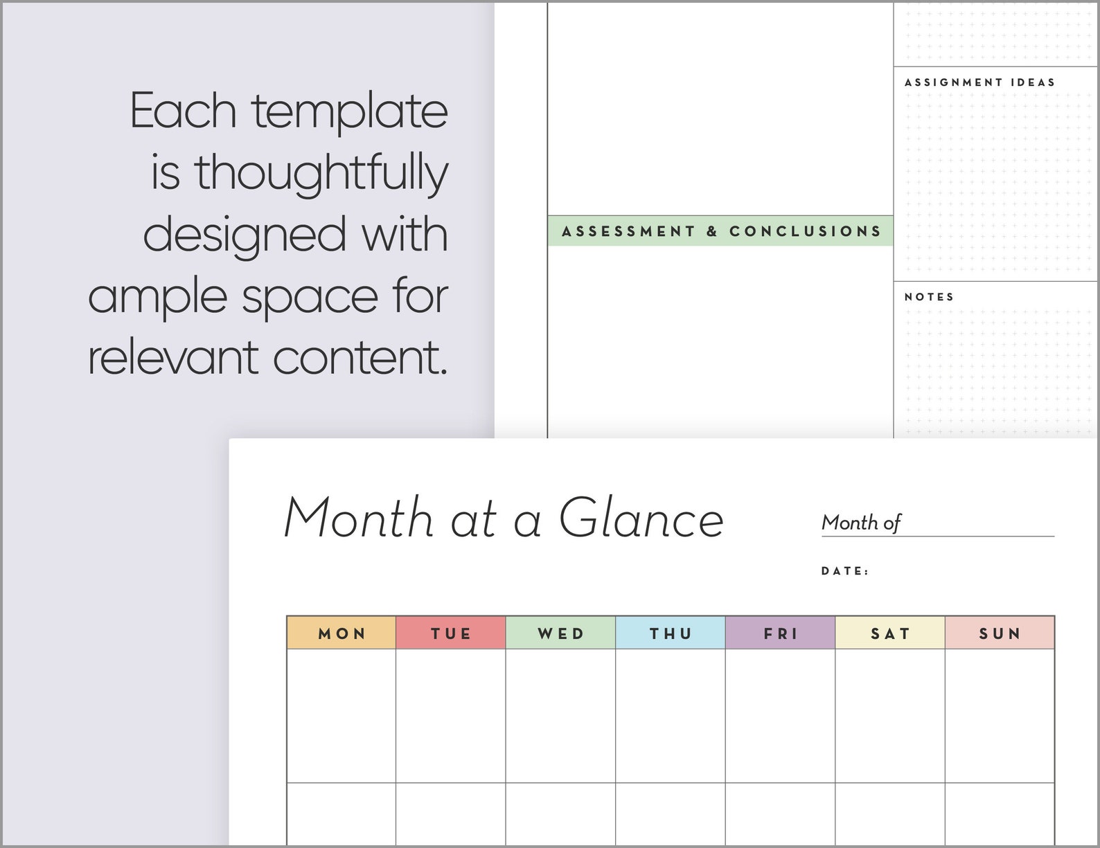 Editable Lesson Plan Templates, Printable Lesson Plans, Homeschool ...