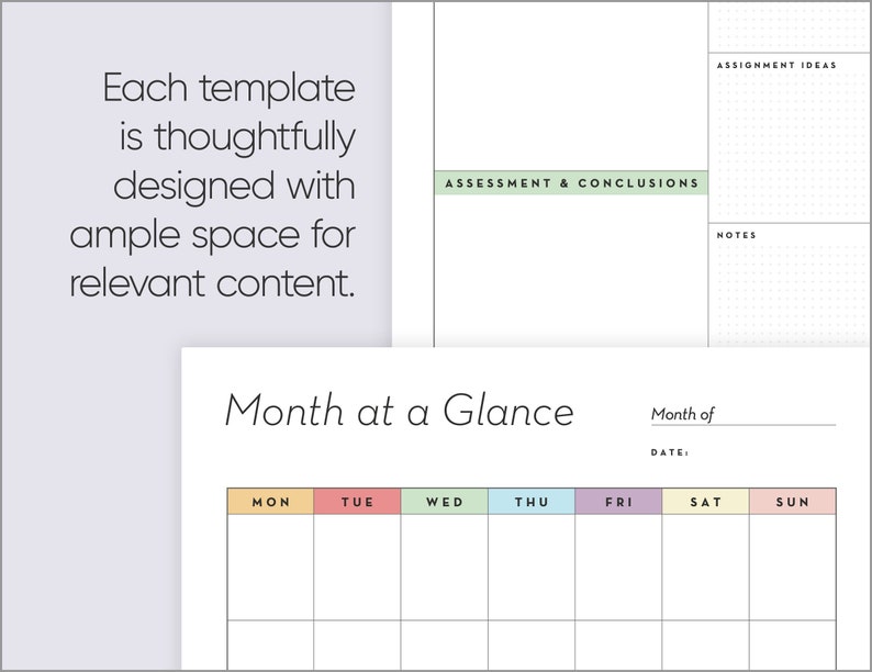 Editable Lesson Plan Templates, Printable Lesson Plans, Homeschool ...