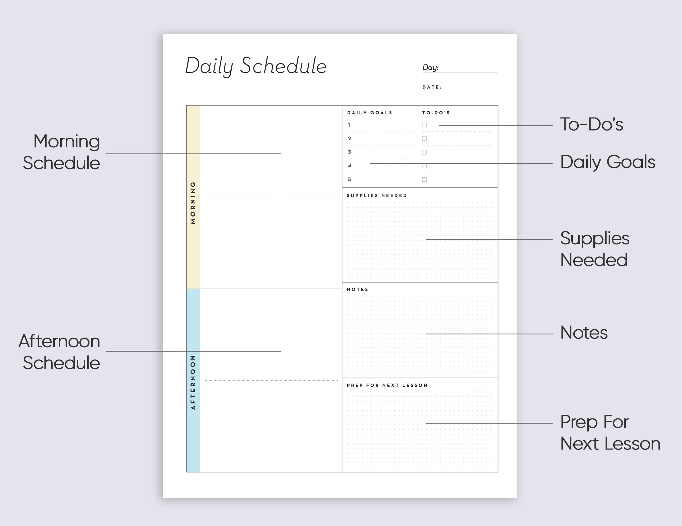 Editable Lesson Plan Templates, Printable Lesson Plans, Homeschool ...