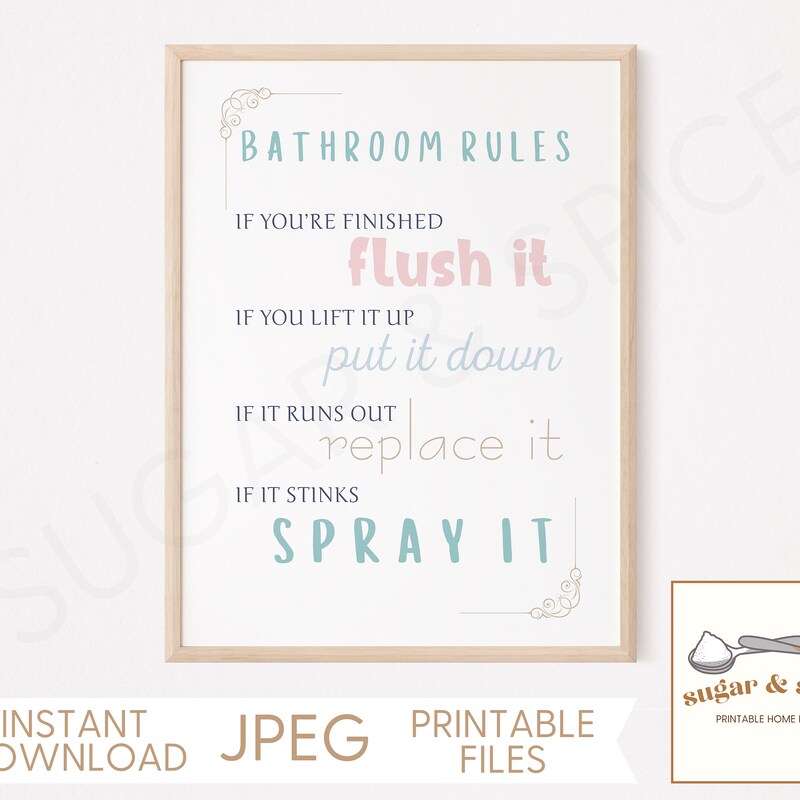 Boys Bathroom Sign - Etsy