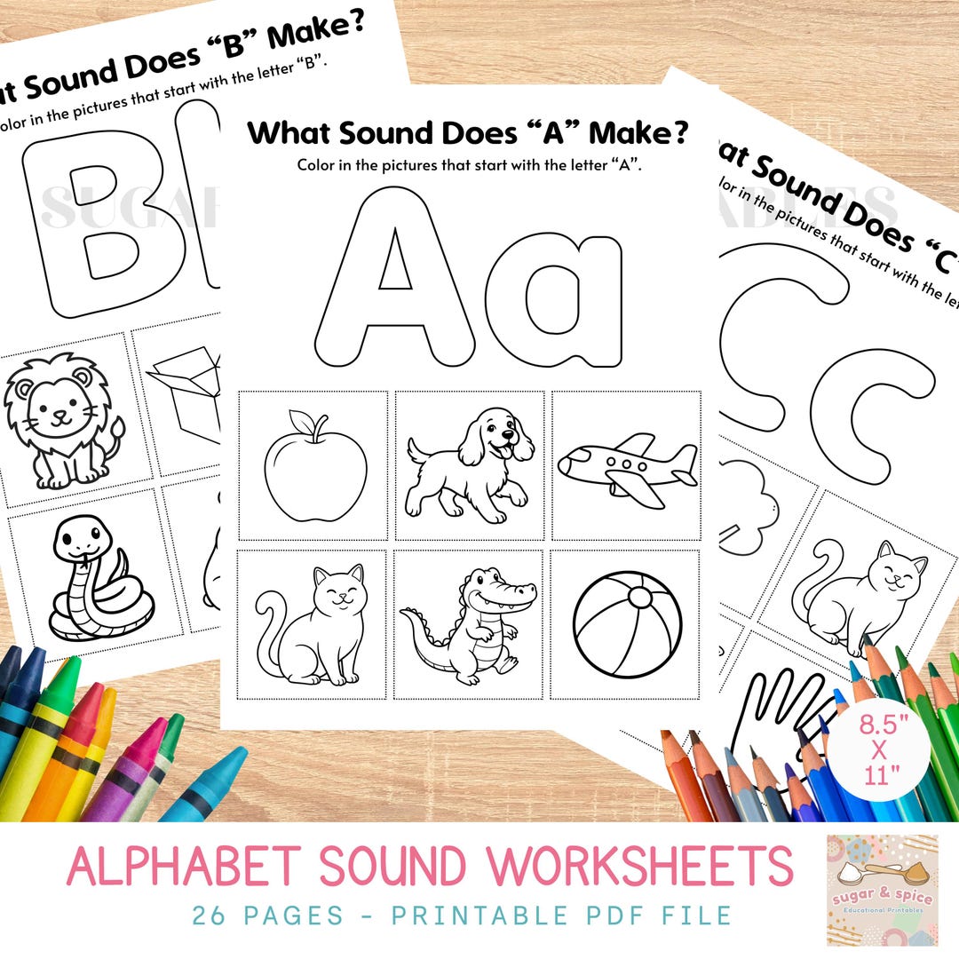 Alphabet Coloring Pages Phonics Worksheets, Kindergarten Preschool ...