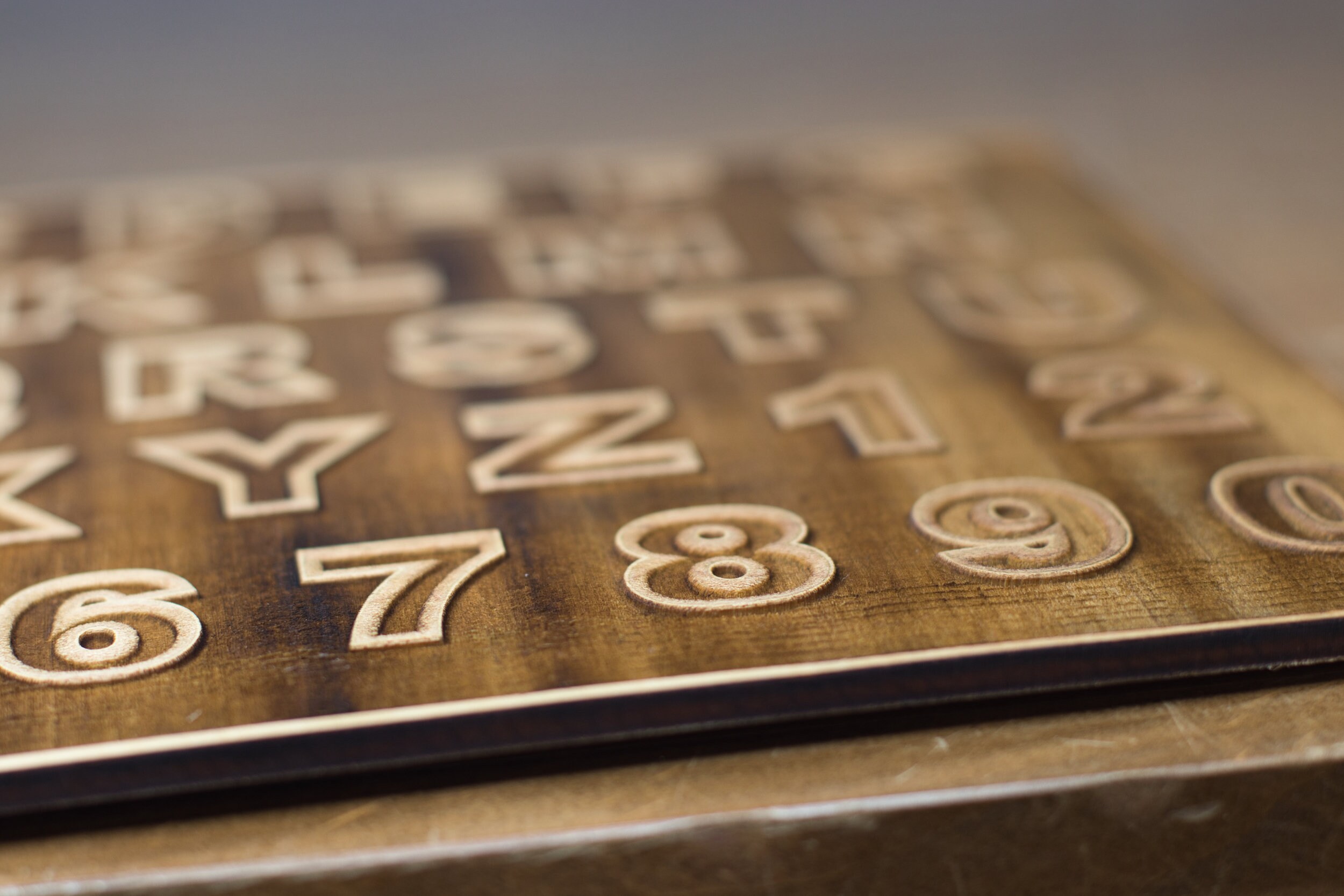 3D Laser Engraver Letters, Numbers, & Symbols Relief Engrave on ...