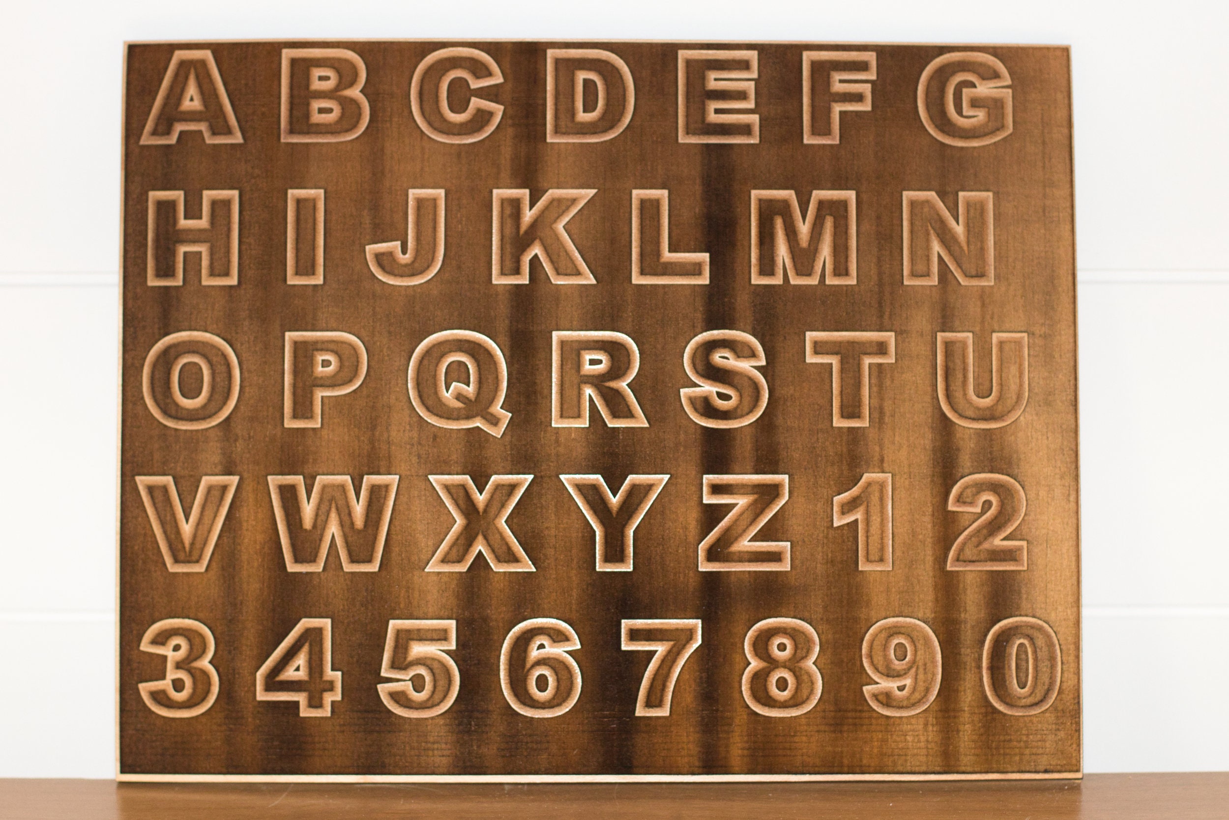 3D Laser Engraver Letters, Numbers, & Symbols Relief Engrave on ...
