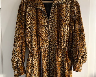 Leopard Print Rain Jacket - Etsy