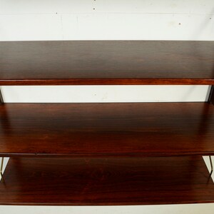 Rosewood Shelf and Brass Brackets 12 Inch by HG Furniture Hansen ...