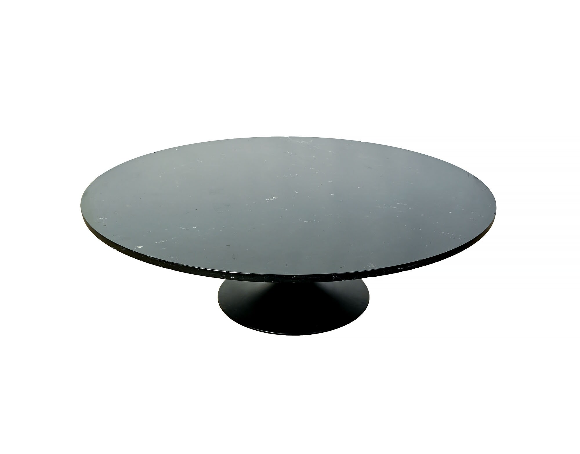 Black Marble Tulip Base Coffee Table Burke Eero Saarinen Style Etsy Canada