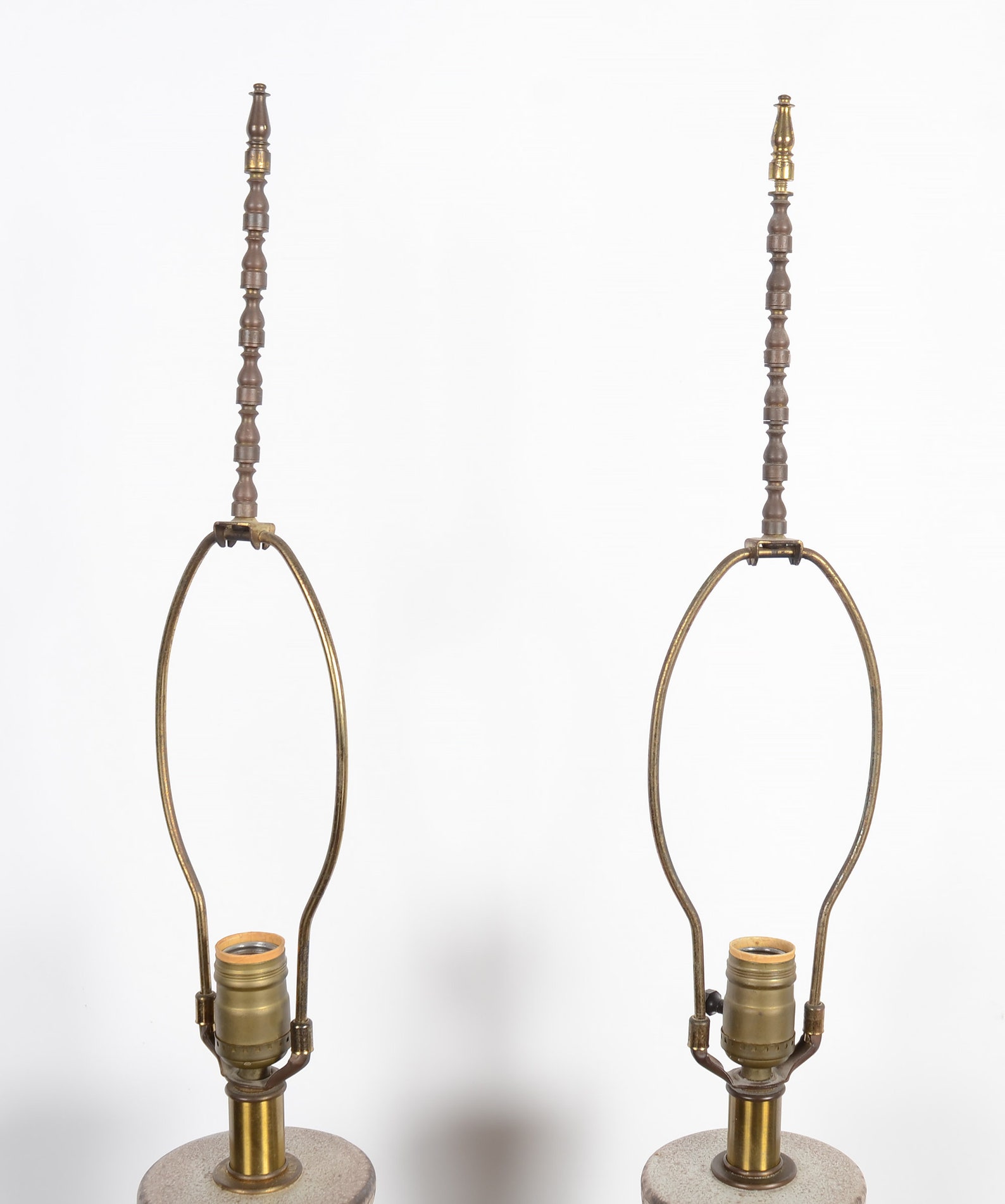 Lee Rosen Design Technics Ceramic Lamps Pair of Lamps Mid | Etsy