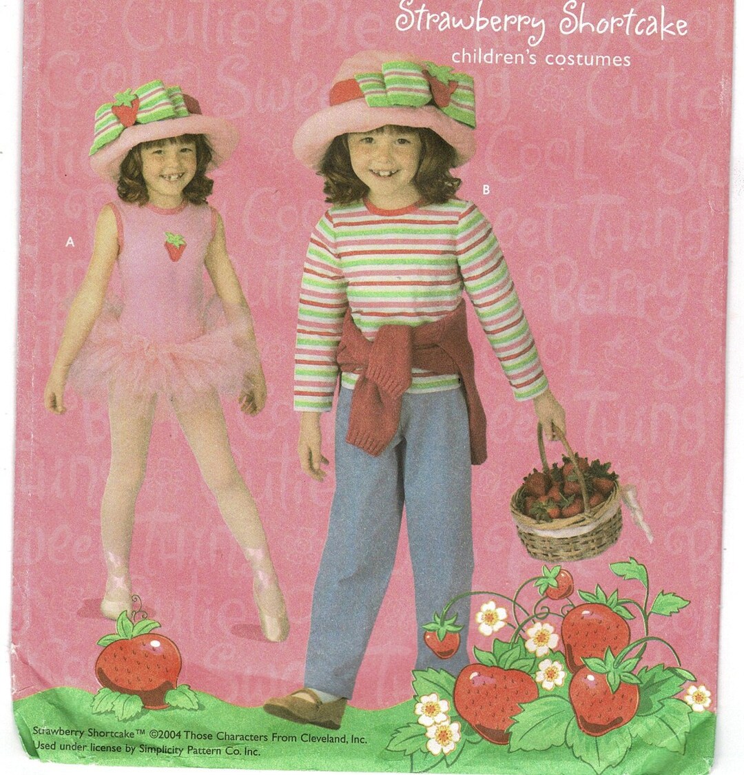 UNCUT Simplicity 4776 Sewing Pattern, Girls Ballerina & Strawberry ...