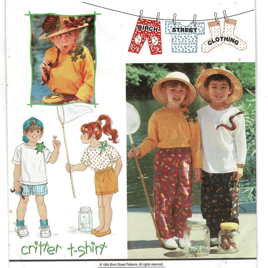 UNCUT Simplicity 9299 Sewing Pattern for Child Pants Shorts Pullover ...