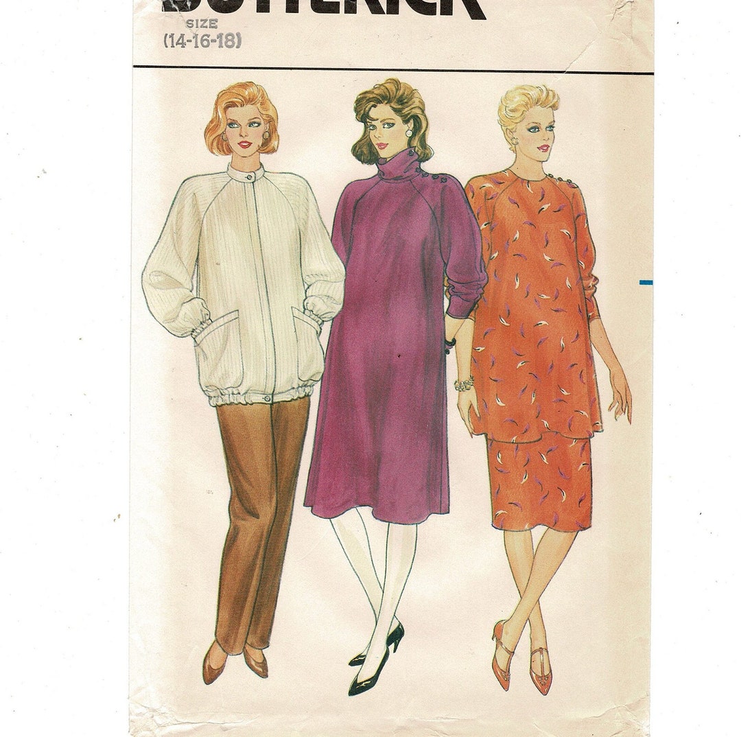 UNCUT Butterick 6097 Maternity Sewing Pattern, Jacket Top Dress Pants ...