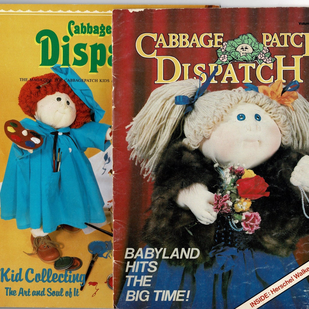 2 Cabbage Patch Dispatch Magazines for Doll Collectors, Vintage 1980s ...