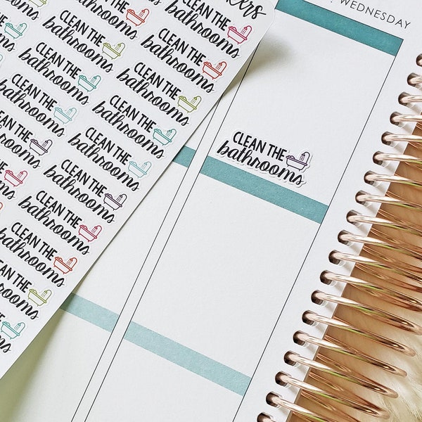 Cleaning Planner Stickers - Etsy