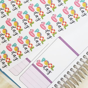 Pool Day Stickers Planner Stickers Pool Stickers Summer - Etsy
