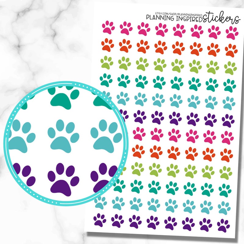 Paw Print Calendar - Etsy