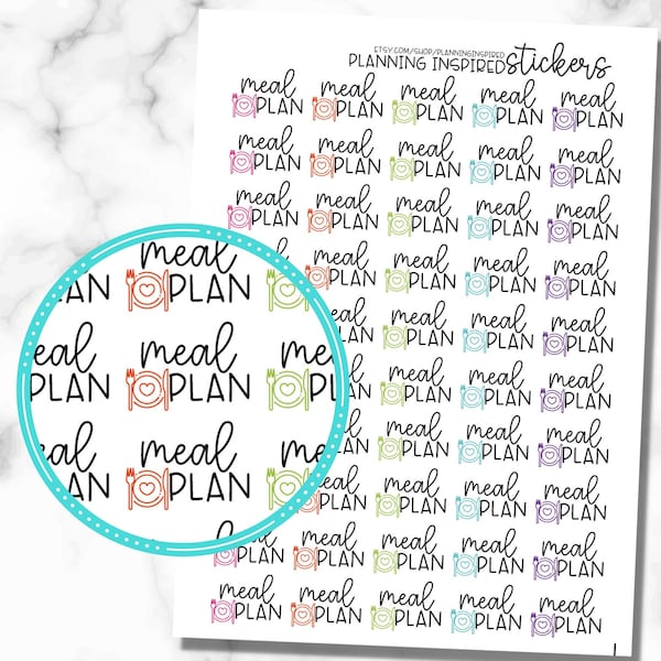 Meal Planning Sticker - Etsy
