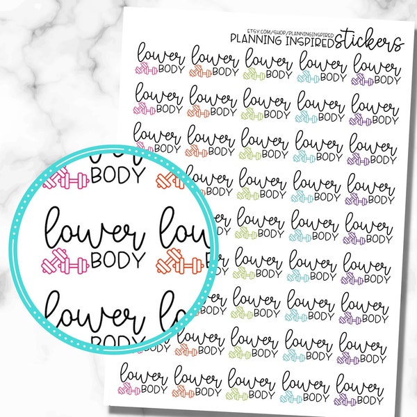 Fitness Stickers - Etsy