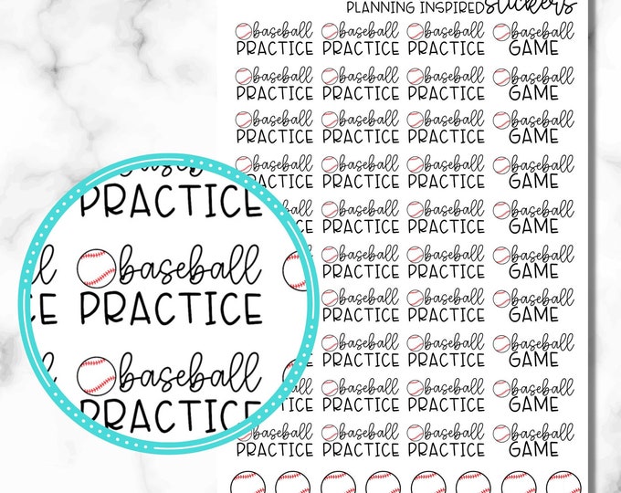 Baseball Stickers Baseball Practice Stickers Baseball Game - Etsy