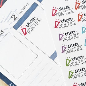 Cheer Stickers Cheerleading Stickers Cheer Practice | Etsy