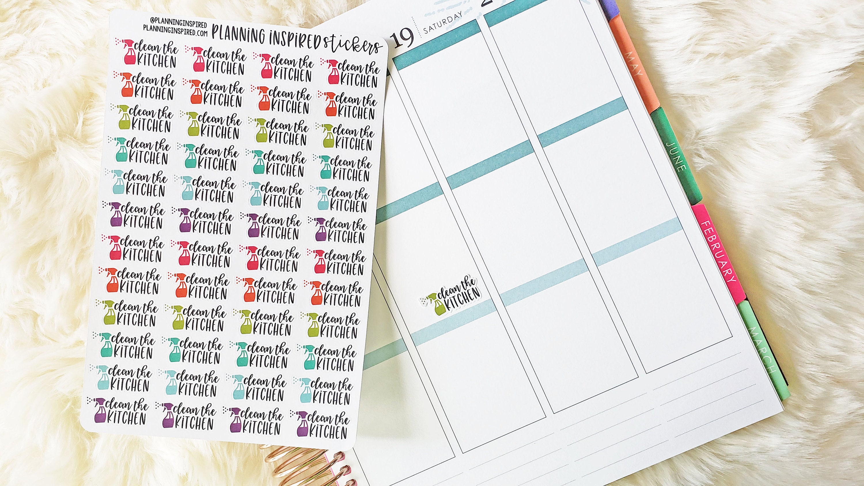 Clean the Kitchen Stickers Cleaning Stickers Set of 48 | Etsy