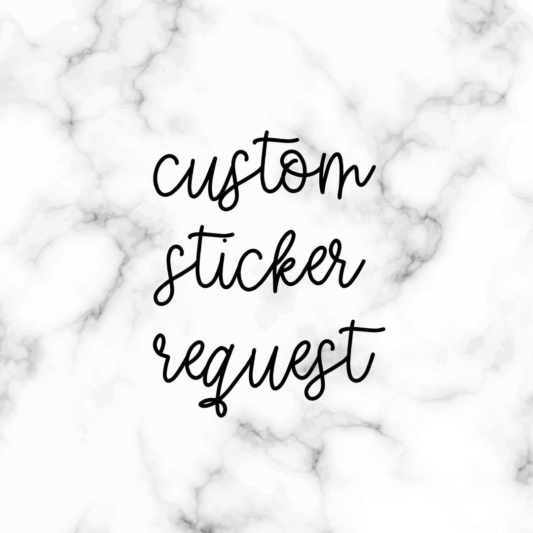 Custom Sticker Request Design Fee - Etsy