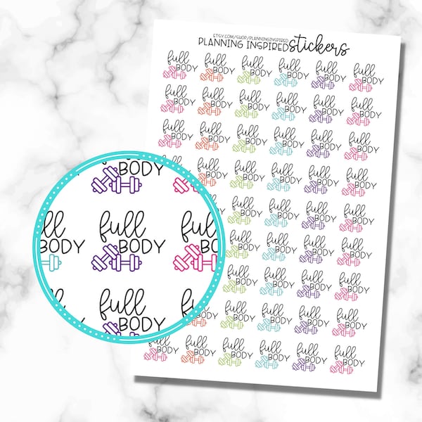 Workout Stickers - Etsy