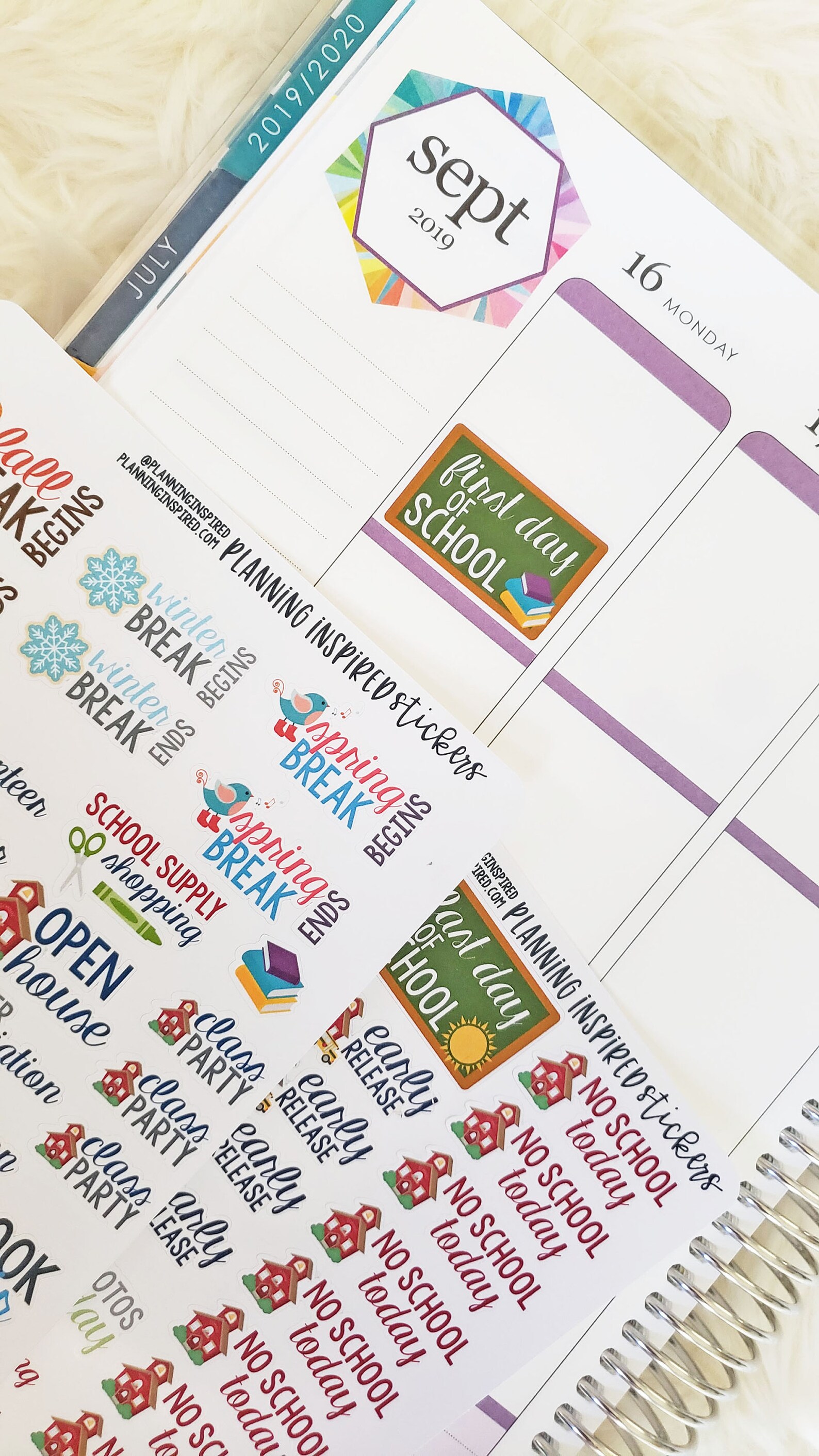 School Stickers School Stickers for Planner Set of 70 - Etsy