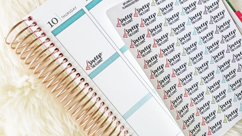 Sweeping Stickers Sweep Stickers Set of 65 Sweep the Floors | Etsy