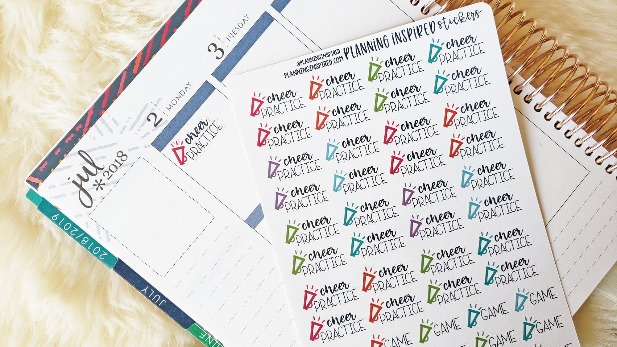 Paper & Party Supplies Cheer Practice Stickers Cheerleading Stickers ...