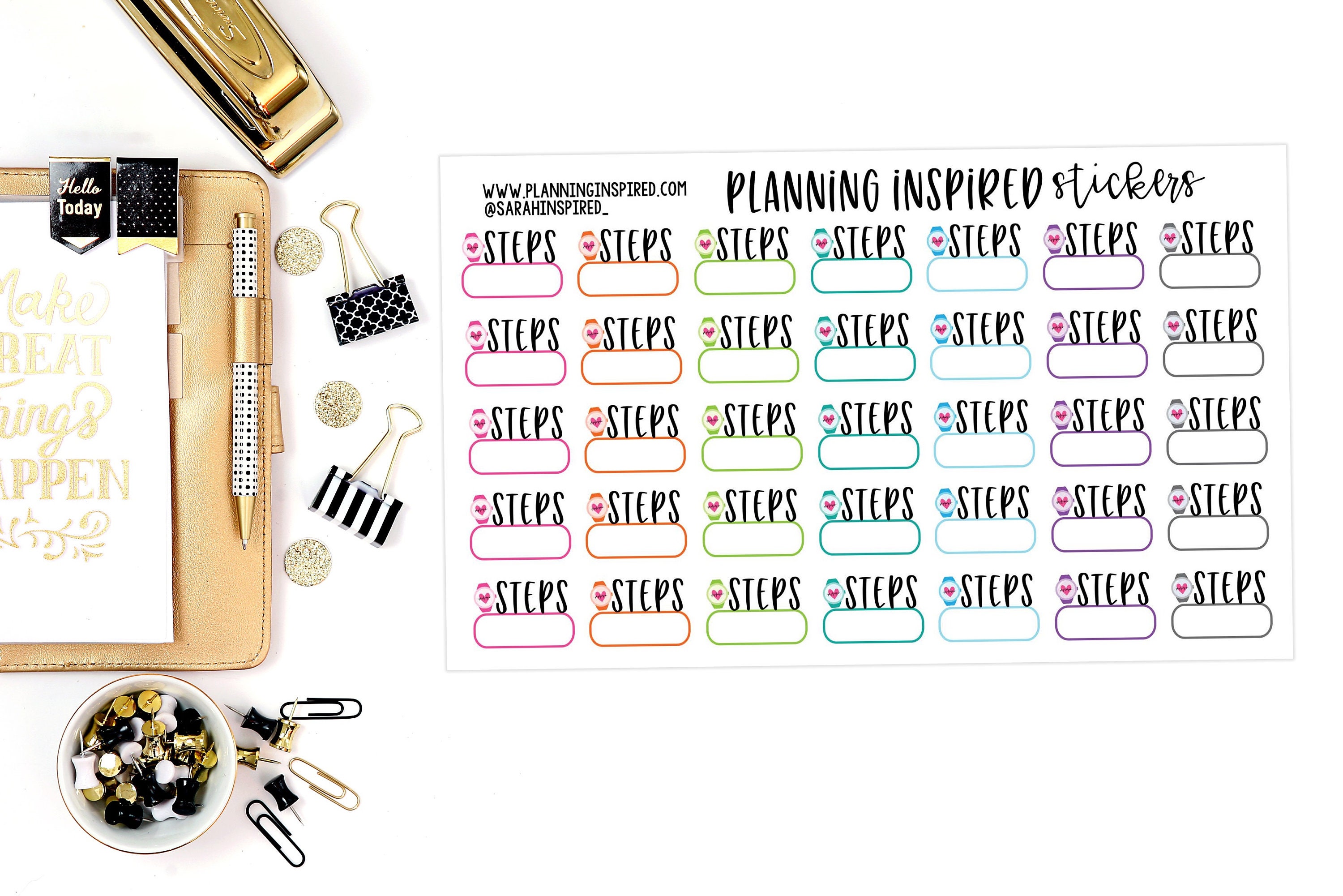 Steps Stickers Steps Tracker Stickers Workout Stickers Set - Etsy Australia