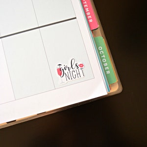 Girls Night Stickers, Girls Night Out Stickers, Set of 24 Girls Night ...