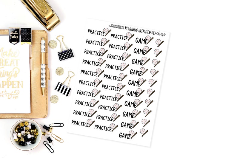 Baseball Stickers Baseball Practice Stickers Baseball Game - Etsy
