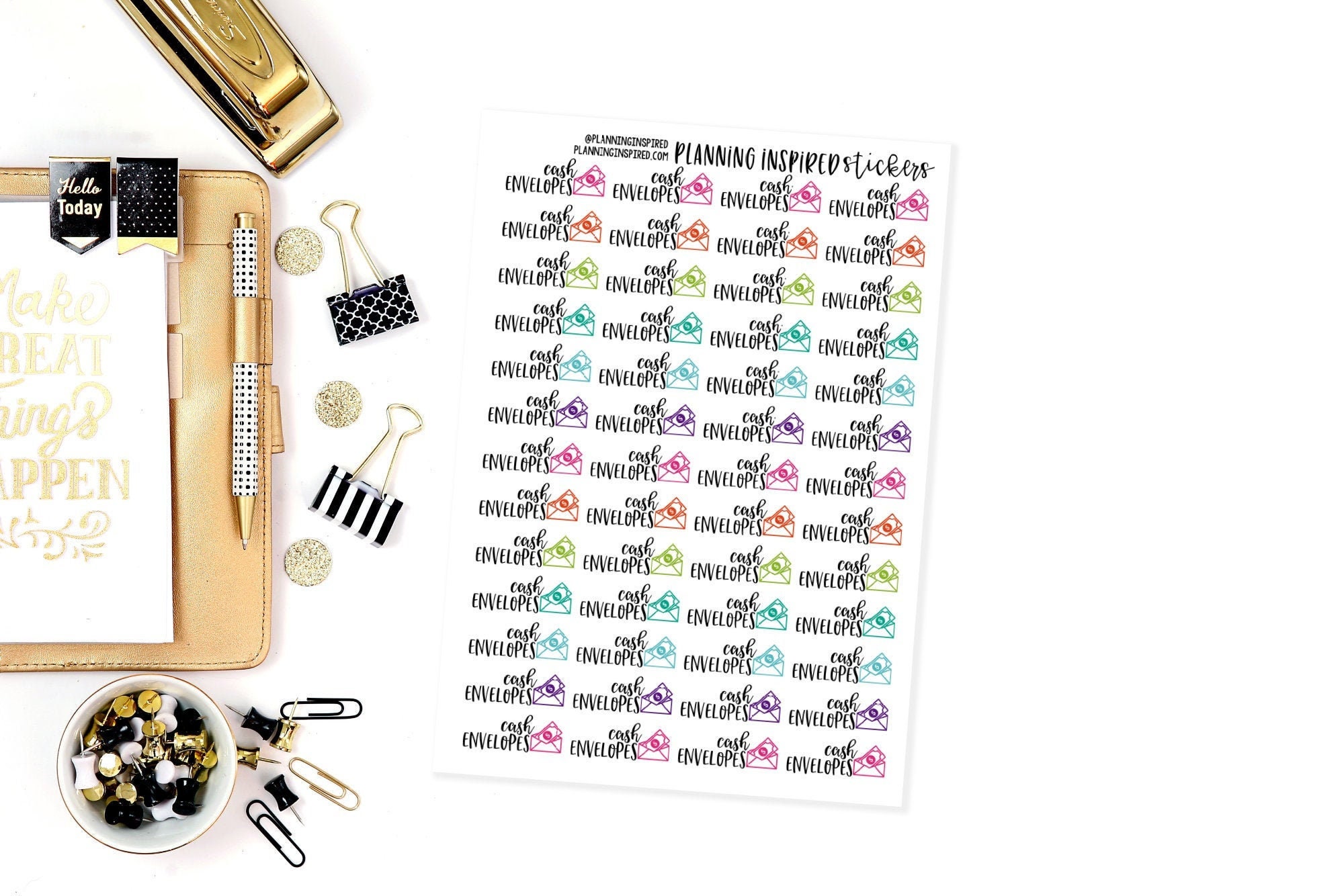 Cash Envelope Stickers Fill Cash Envelopes Stickers Set of - Etsy