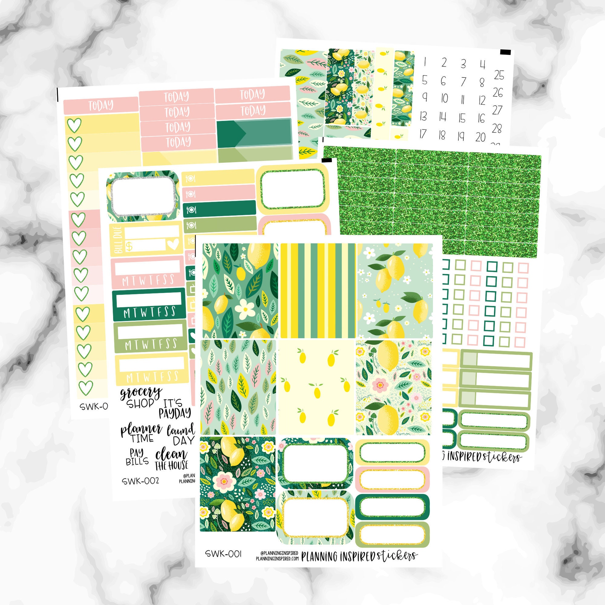 Card Making & Stationery Lemon Planner Stickers 934 Lemonade Stand ...