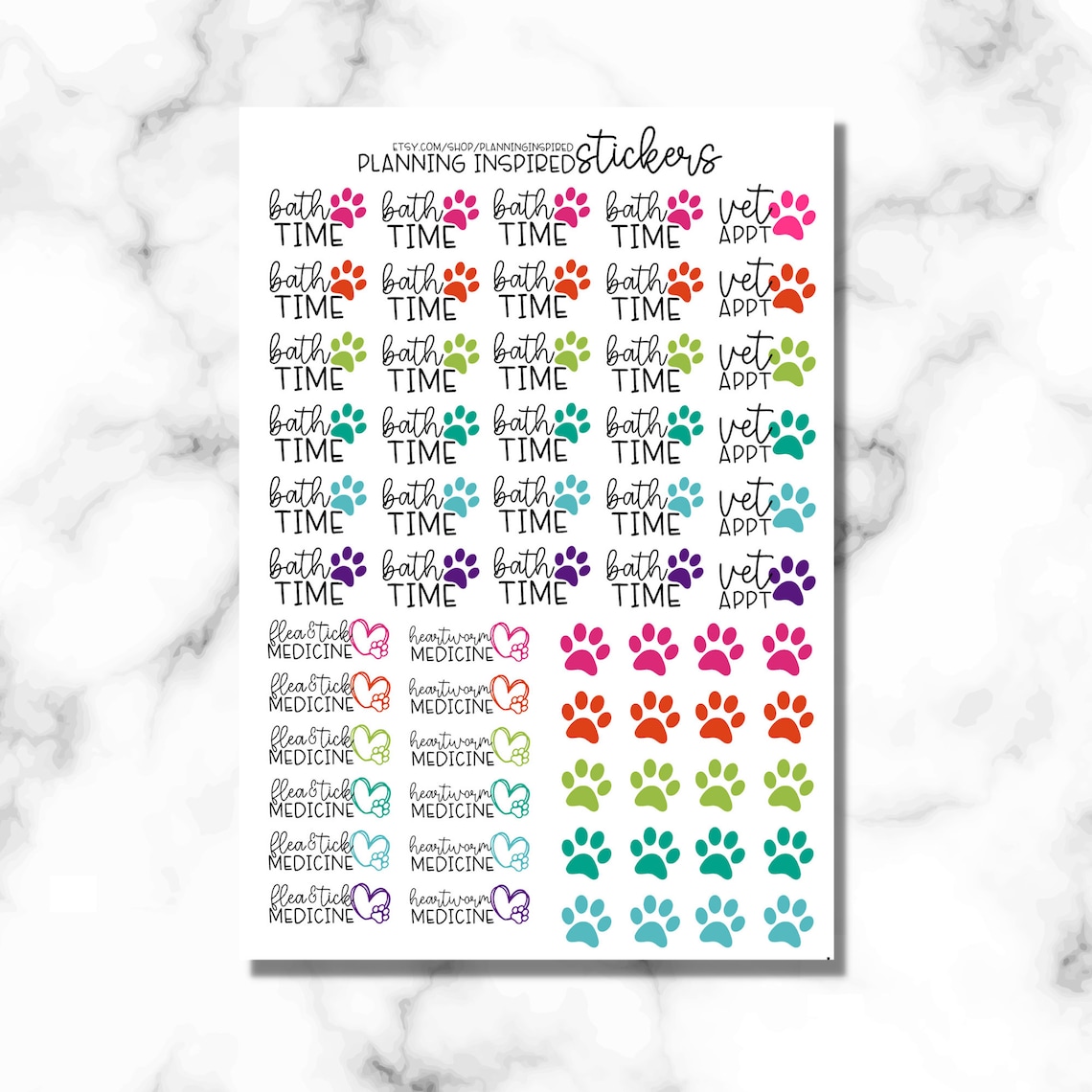 Dog Stickers Pet Stickers Dog Care Stickers Pet Care - Etsy