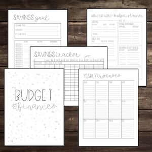 Budgeting Printables, Budget Planner, PDF Printable Finance Planner, 14 ...