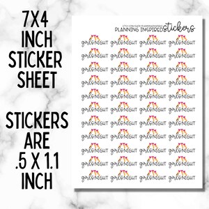 Girls Night Stickers, Girls Night Out Stickers, Set of 44 Girls Night ...